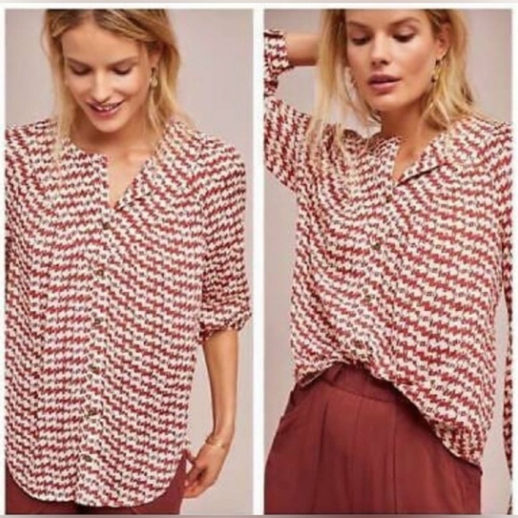 Anthropologie | Tops | Anthropologie Maeve Avigon Scotty Dog Printed ...